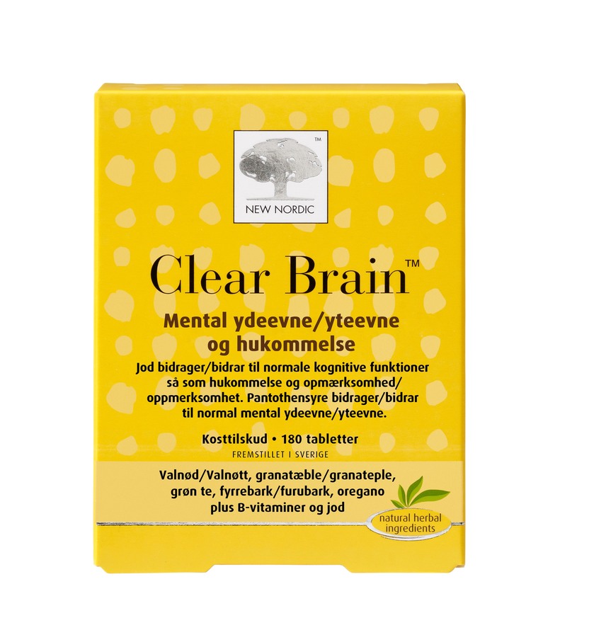 Køb Clear Brain 180 tabl. fra New Nordic - Matas