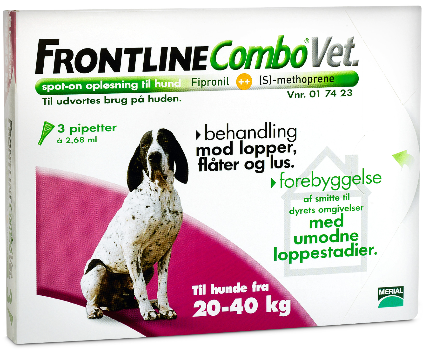 Frontline Combo Vet. 20-40 kg 3 x 2,68 ml