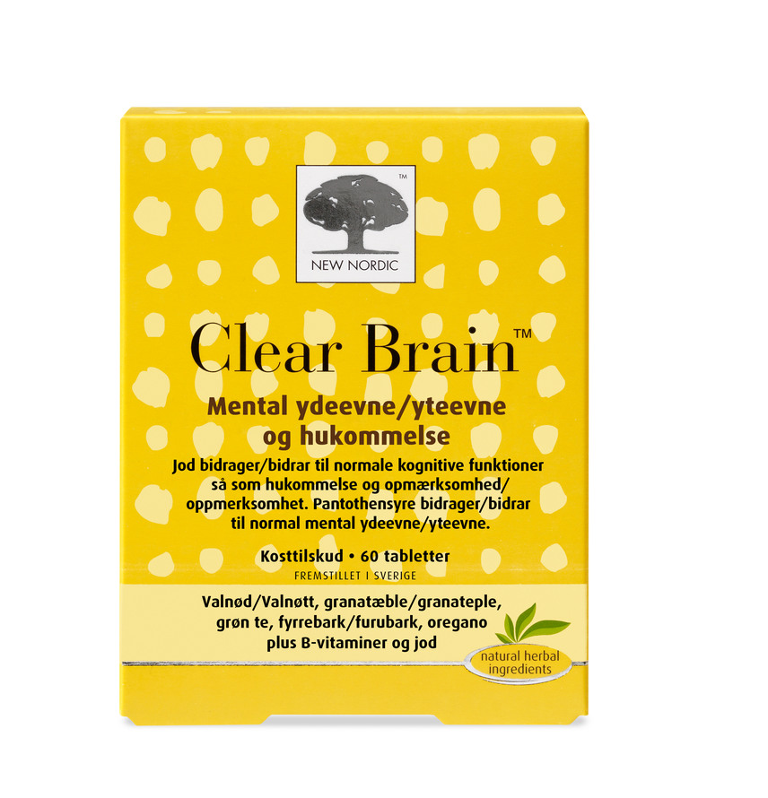Køb Clear Brain 60 tabl. fra New Nordic - Matas