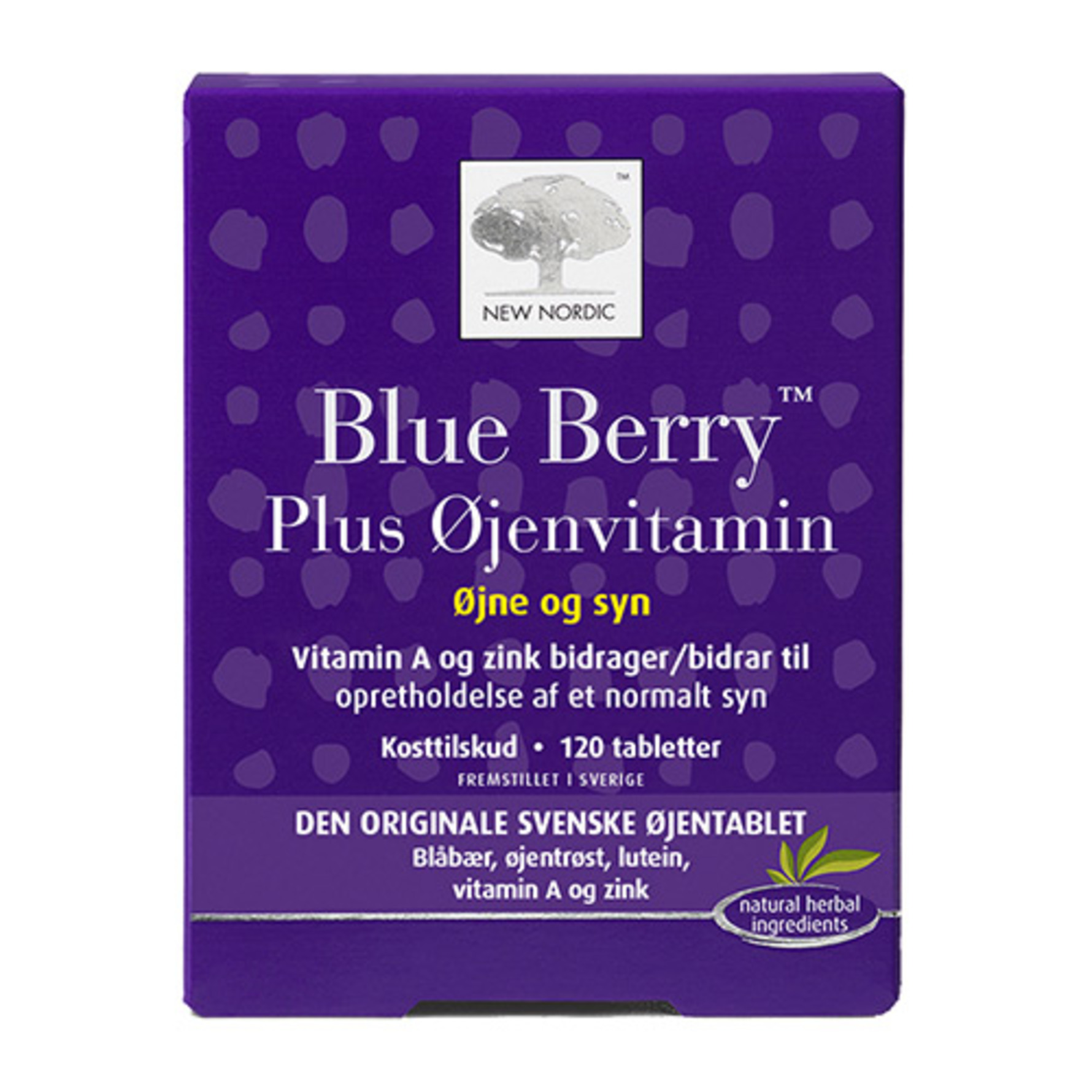 Køb New Nordic Blue Berry Plus Øjenvitamin 120 tabl. - Matas