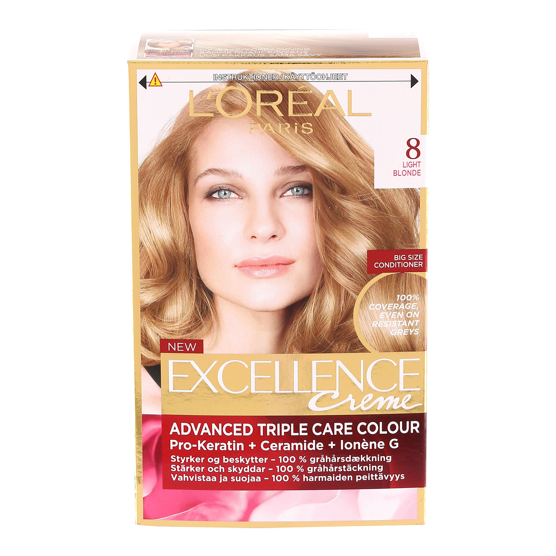 L'Oréal Excellence 8 Lysblond