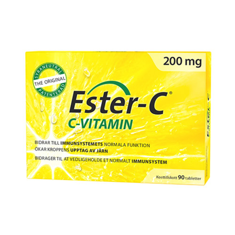 Køb Ester C 200 mg 90 tabl. fra Medic Wiotech - Matas