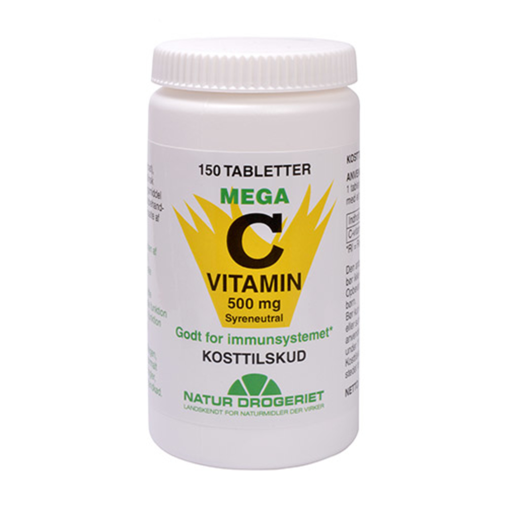 Køb Natur Drogeriet Mega C-vitamin 500 mg 150 tabl - Matas