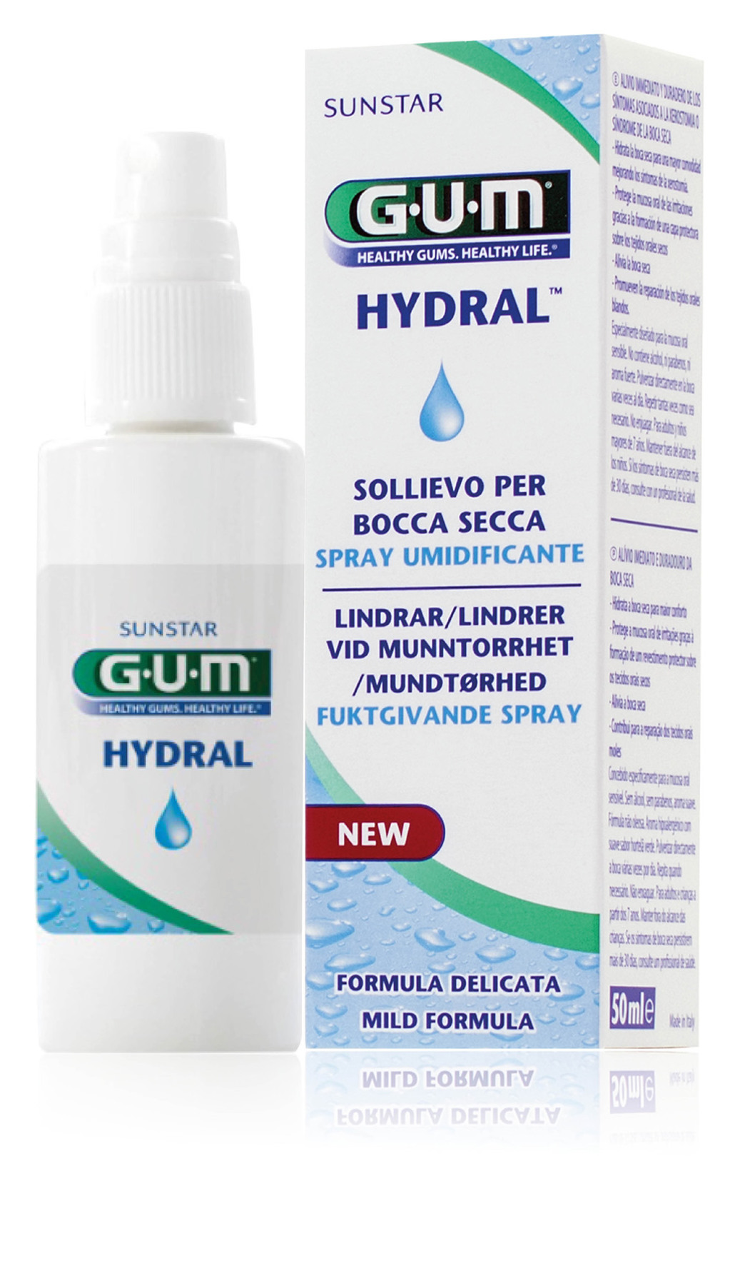 GUM Hydral Spray 50 ml - Fugtgivende spray til lindring ved mundtørhed