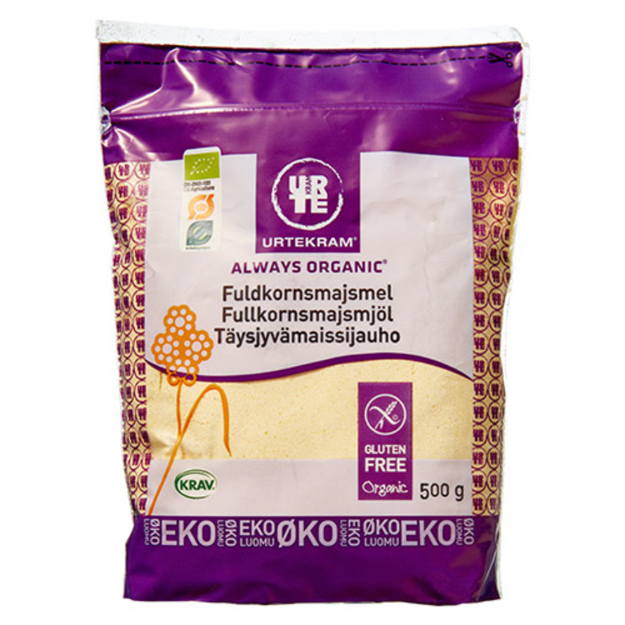 Køb Majsmel fuldkorn Ø 500 g fra Urtekram - Matas