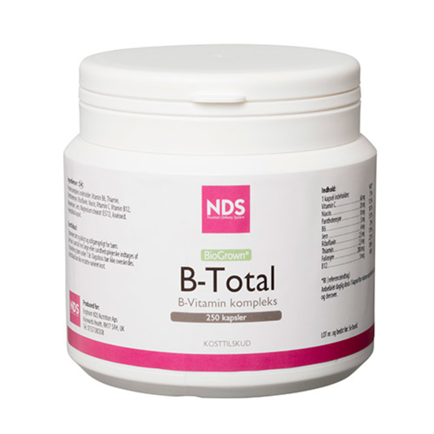 Køb B-Total Vitamin 250 tabl. fra NDS - Matas