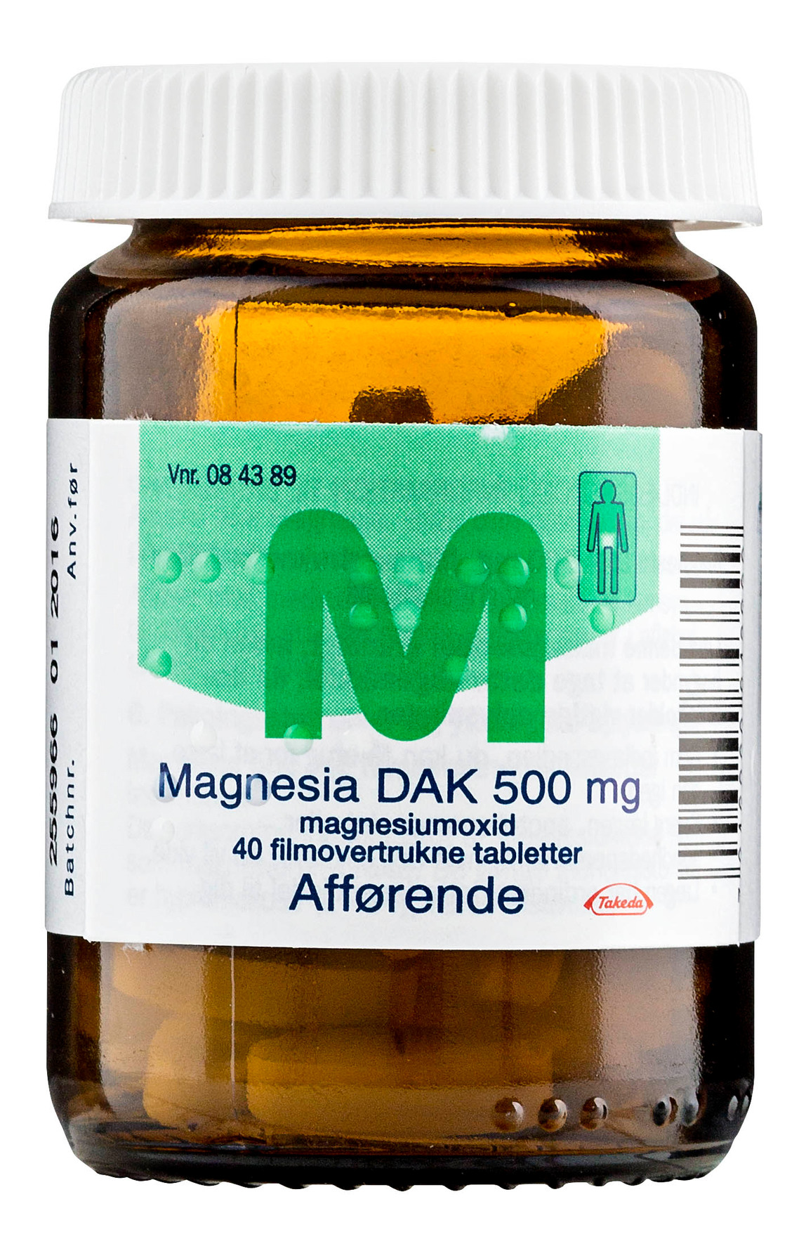 Køb Magnesia DAK 500 mg 40 tabl - Matas