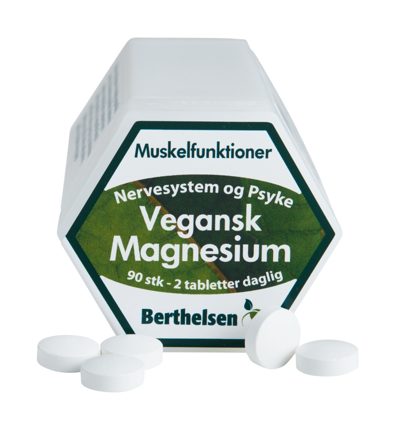 Køb Vegansk Magnesium 90 stk. fra Berthelsen - Matas