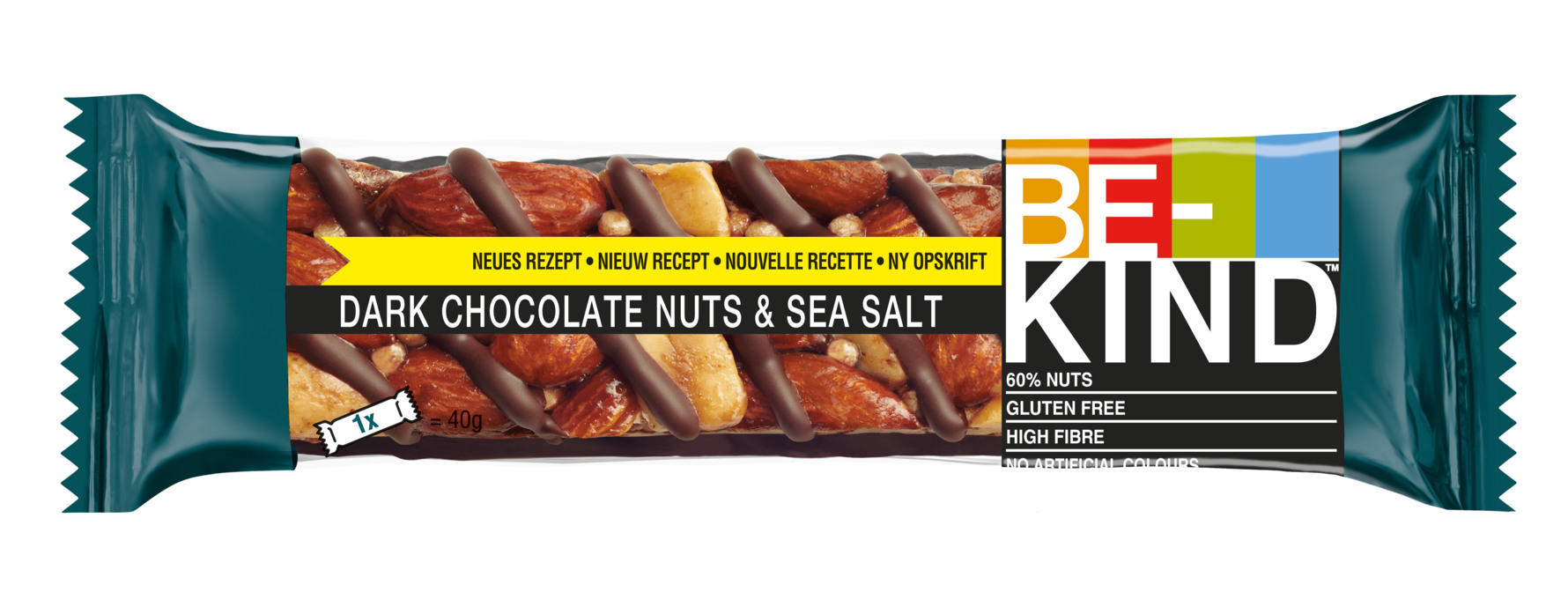 Køb BE-KIND Nøddebar Dark Chocolate Nuts & Seasalt - Matas