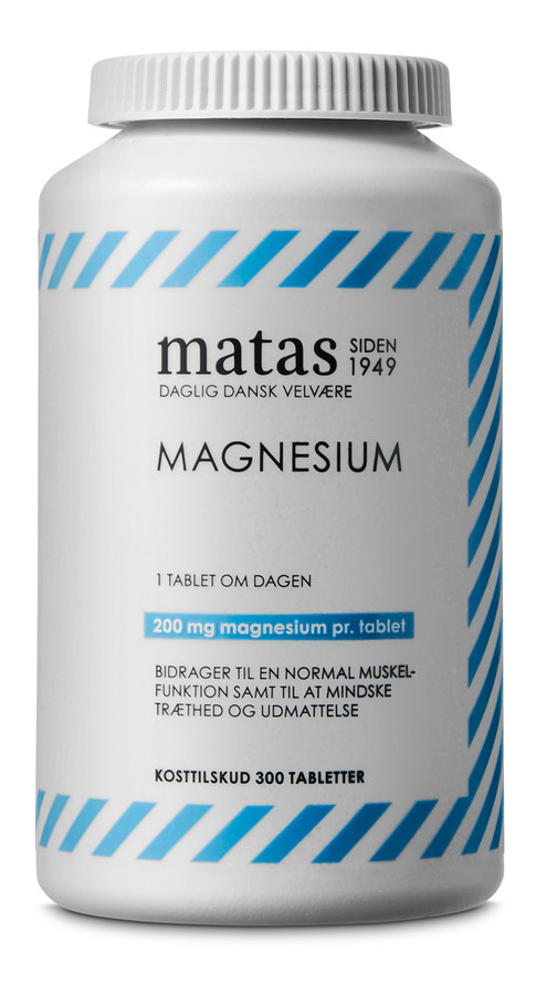 Køb Matas Striber Magnesium 200 mg 300 tabl - Matas