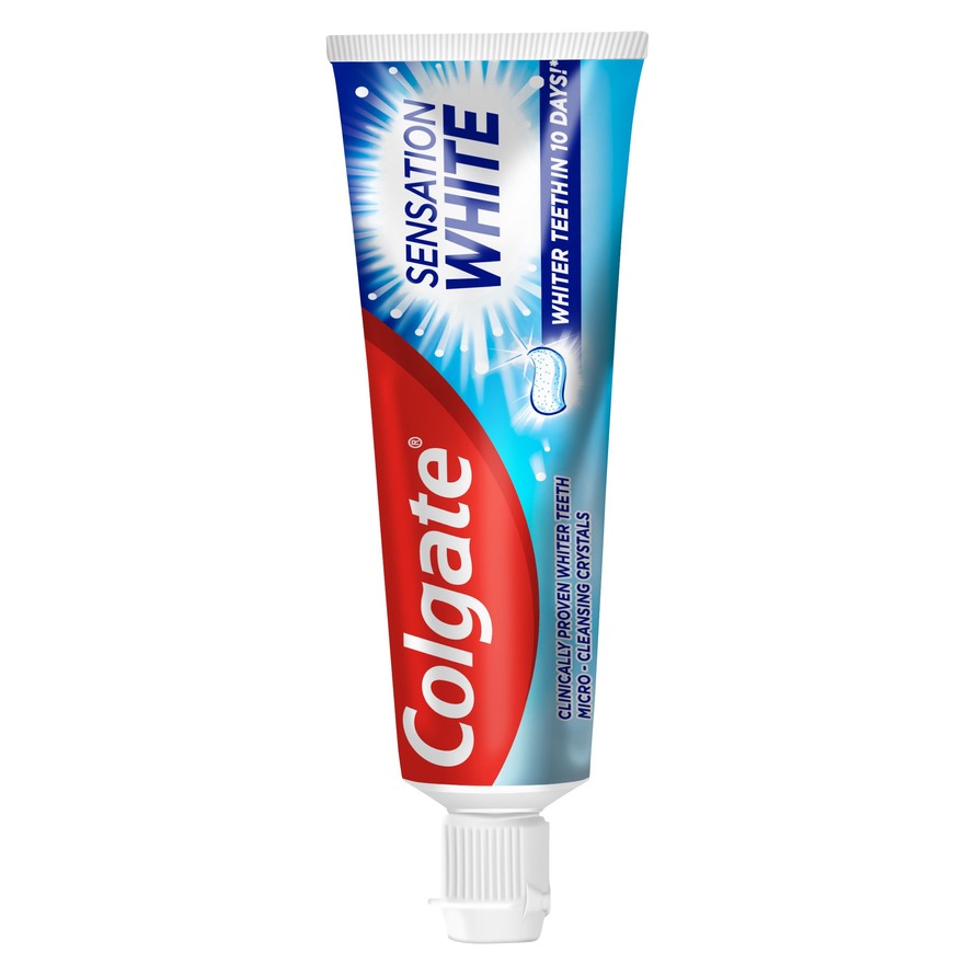 Køb Colgate Tandpasta Sensation white 3-pak - Promo - Matas