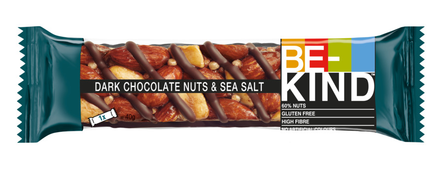 Køb BE-KIND Nøddebar Dark Chocolate Nuts & Seasalt - Matas