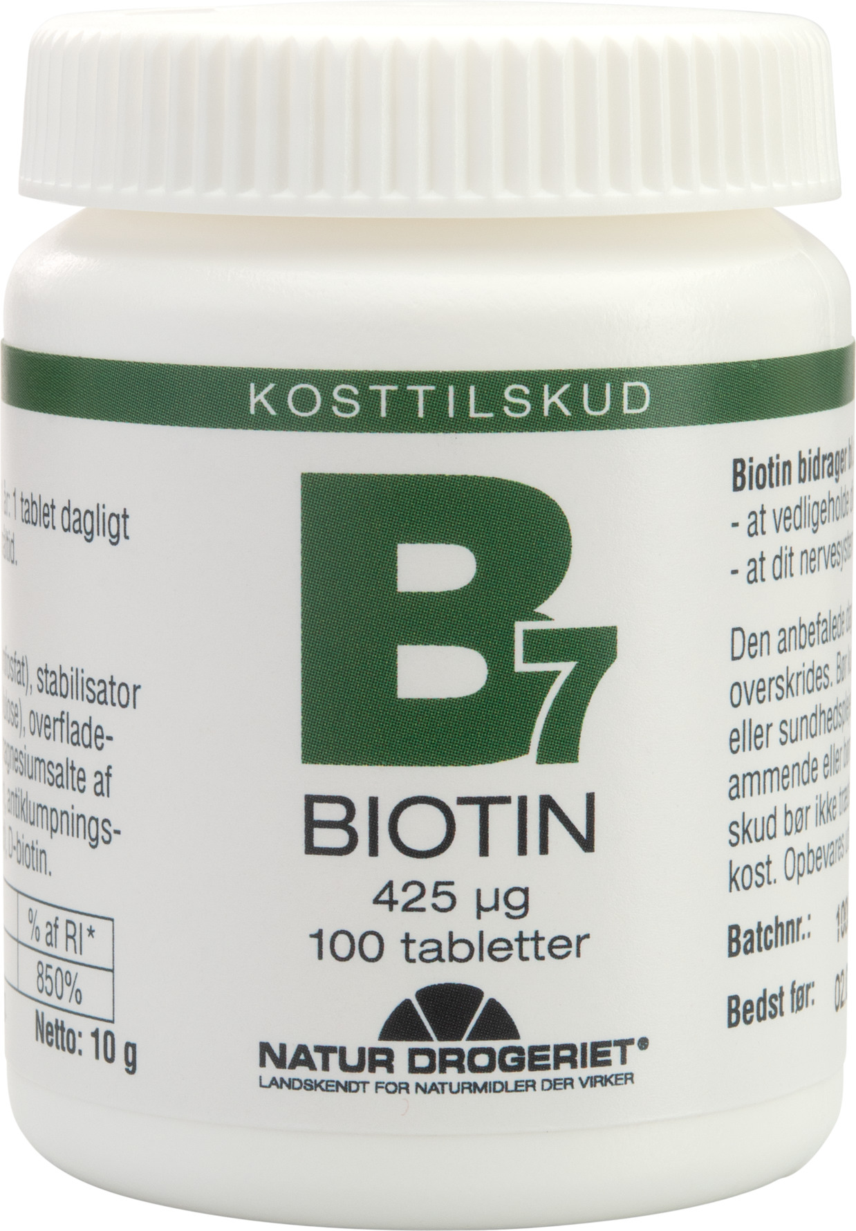 Køb Natur Drogeriet Biotin 100 tabl. - Matas