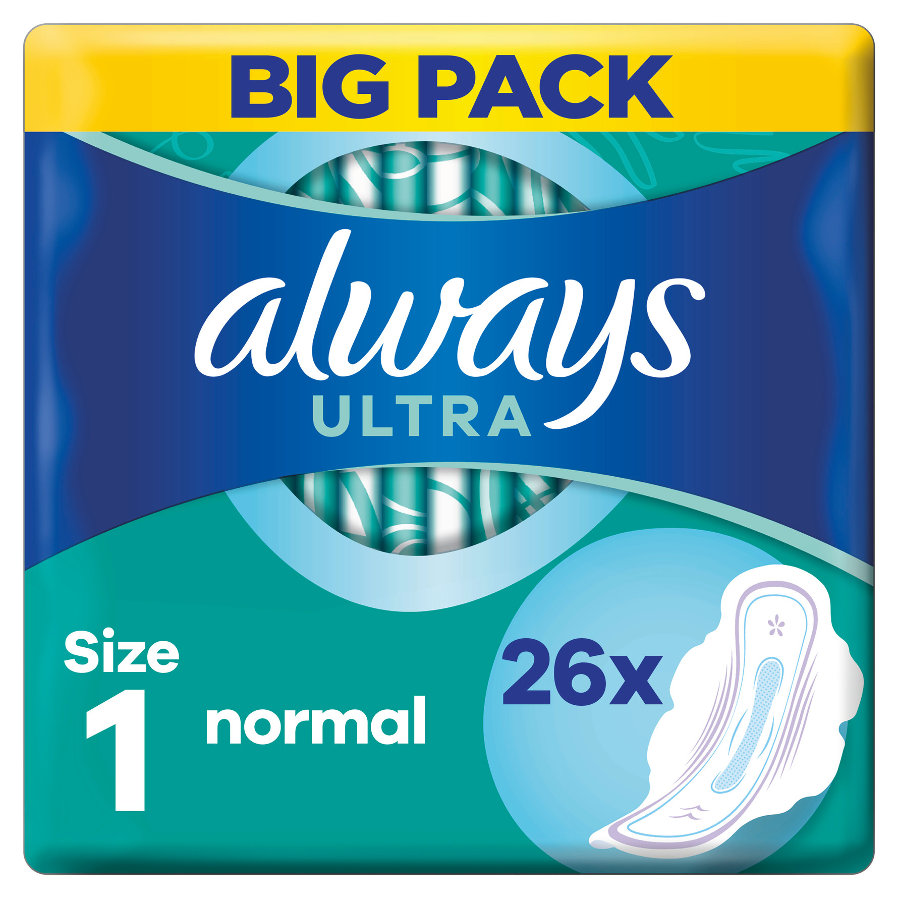 Køb Always Normal Ultra bind med vinger (str. 1) 26 stk. - Matas