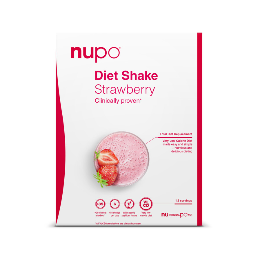 Køb Nupo Diet Shake Strawberry 384 g (M) - Matas