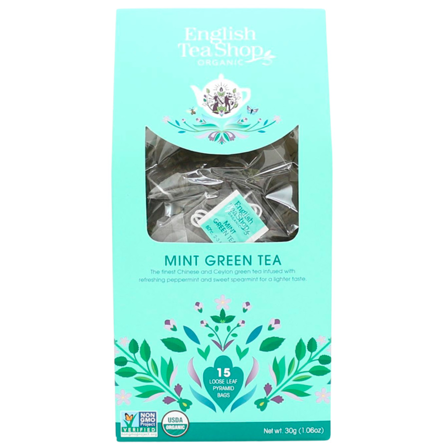 Køb Mint Green Tea Ø 15 stk. fra English Tea Shop - Matas
