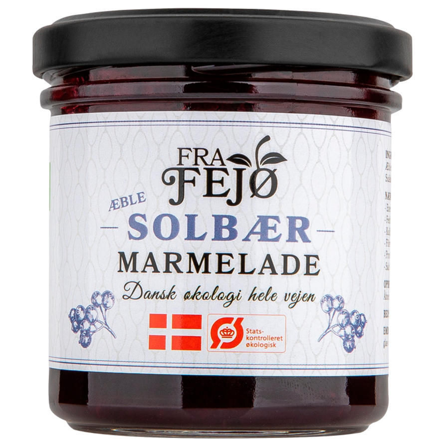 Køb Marmelade m. Solbær/Æble Ø 150 g fra Fra Fejø - Matas