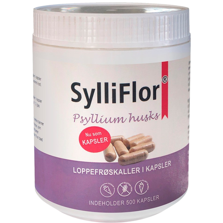 Køb Psyllium Husks 500 kaps. fra SylliFlor - Matas