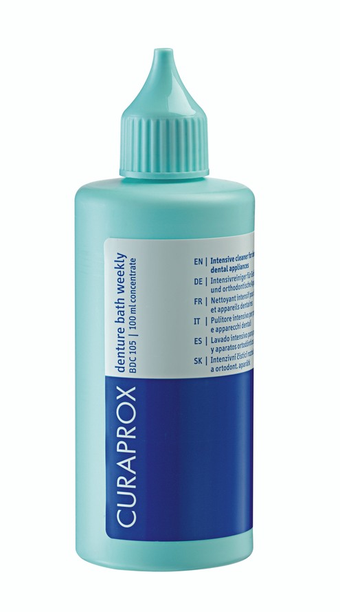 Køb Tandproteserens Ugentligt Brug 100 ml fra Curaprox - Matas