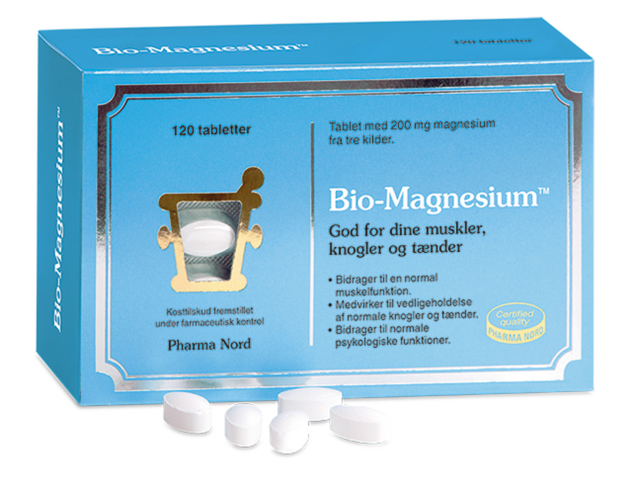 Køb Bio-Magnesium 200 mg 120 kaps. fra Pharma Nord - Matas
