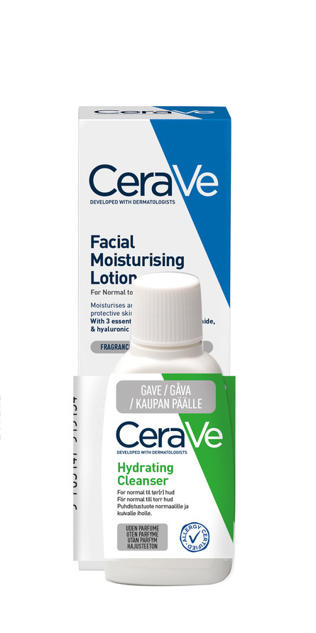 Køb Facial Moisturising Lotion & Hydrating Cleanser Bundle fra CeraVe ...
