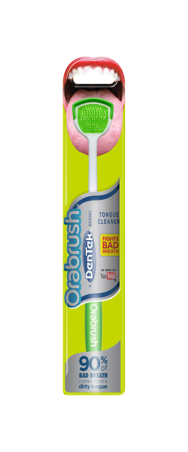 Køb Orabrush Tongue Cleaner 1 stk. fra DenTek - Matas