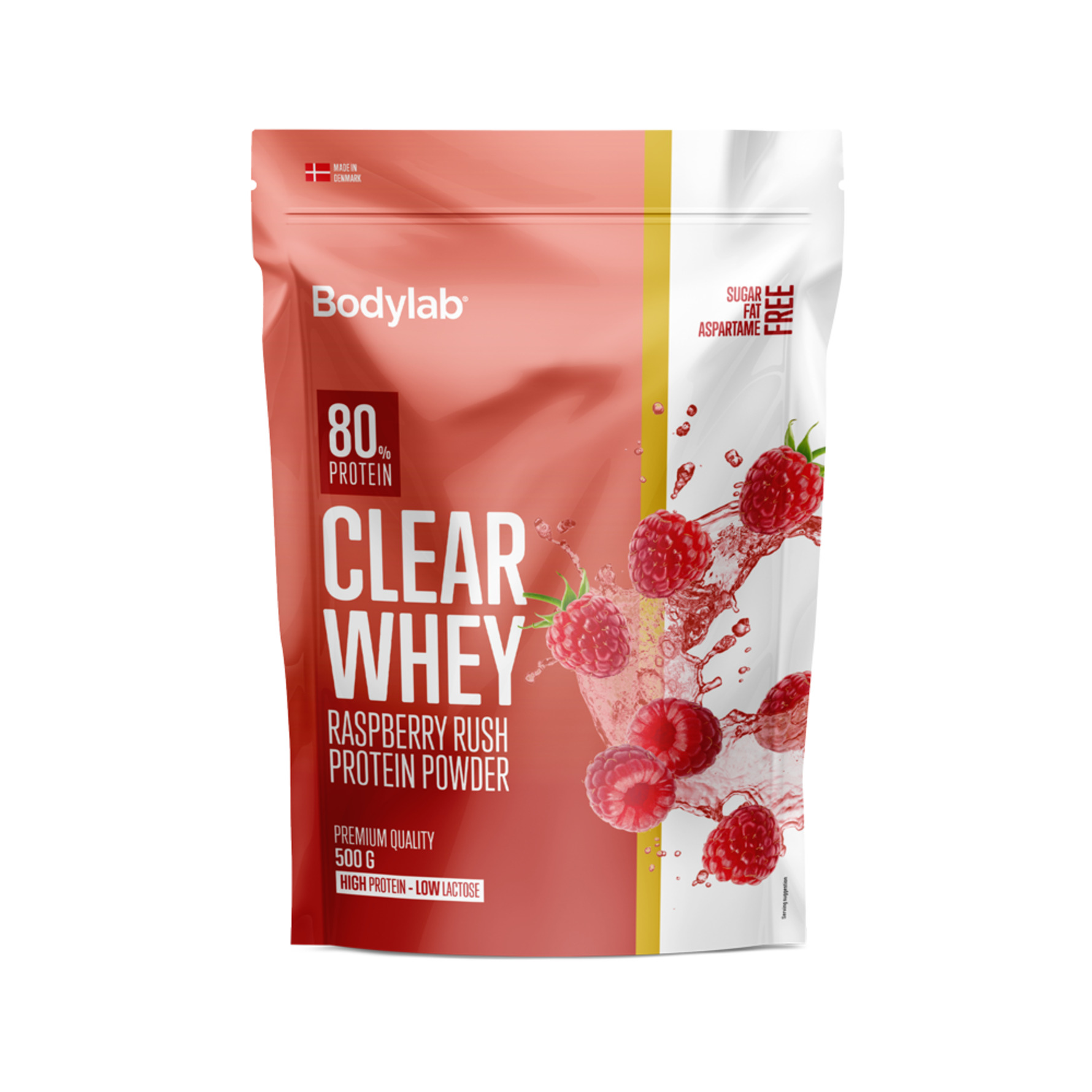 Køb Clear Whey Raspberry Rush 500 g fra Bodylab - Matas