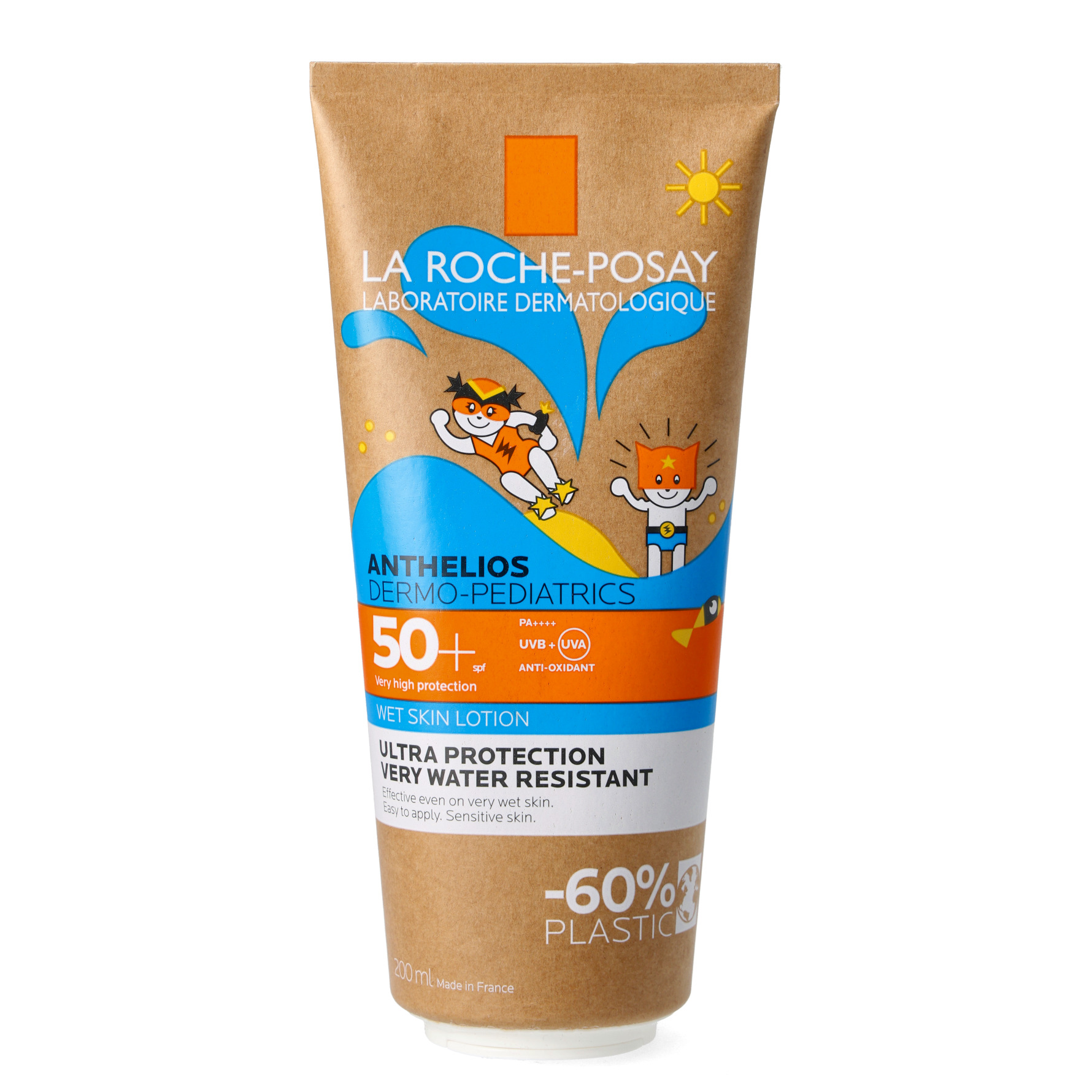 Køb Anthelios Kids Wetskin 200 ml fra La Roche-Posay - Matas