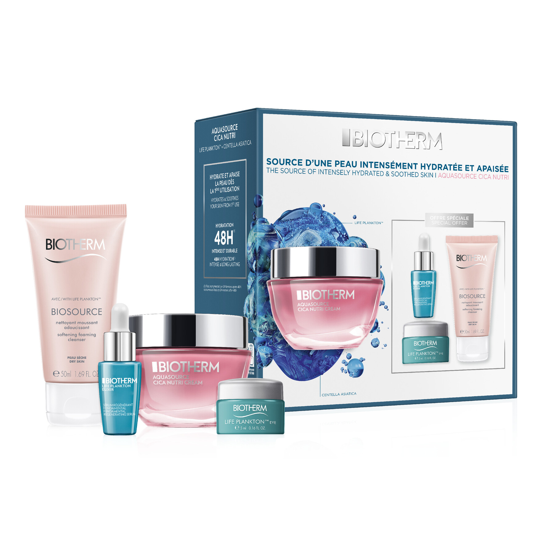 Køb Aquasource Cica Nutri Cream Set 1 pcs. fra Biotherm - Matas