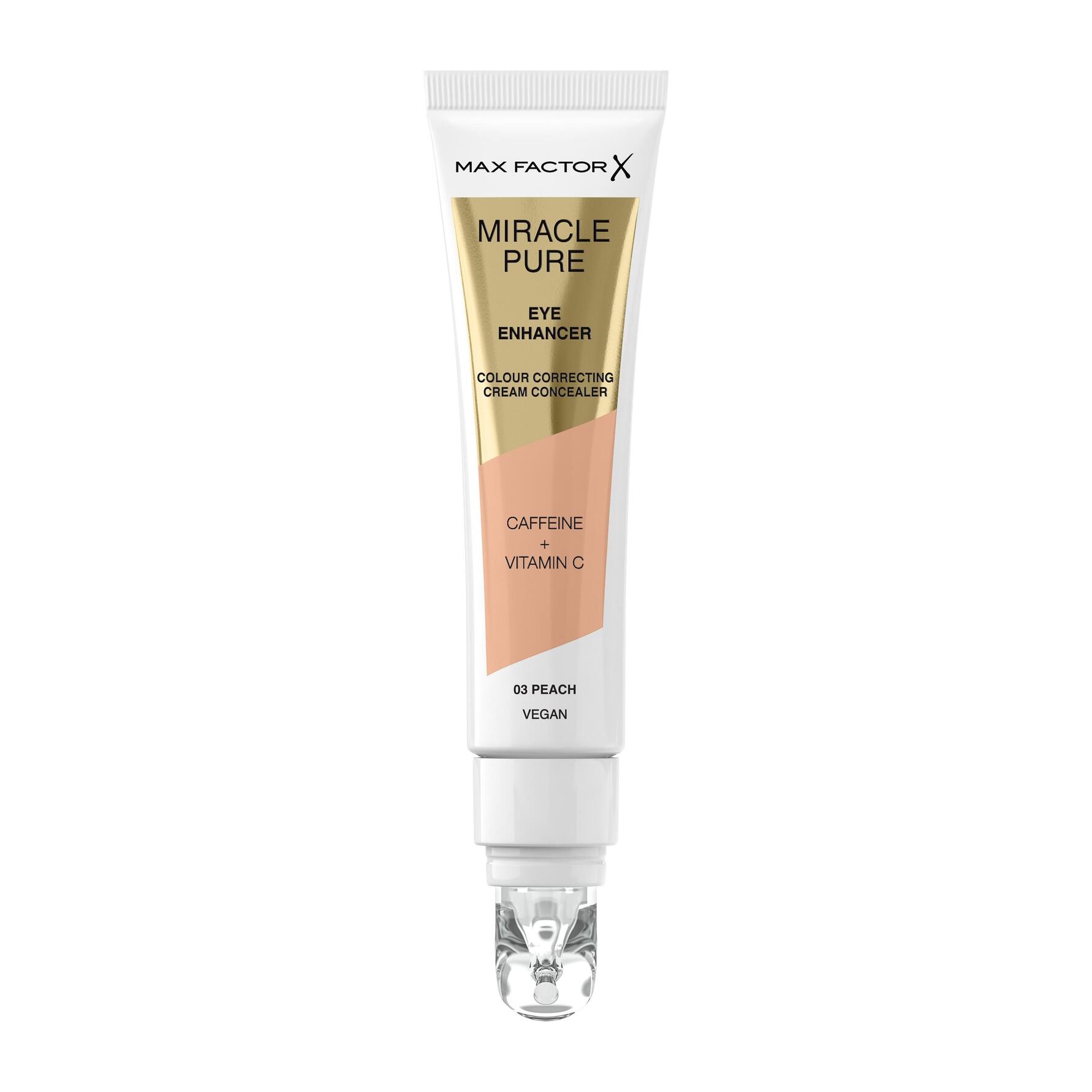Køb Miracle Pure Eye Enhancer Cream Concealer 3 Peach fra Max Factor ...