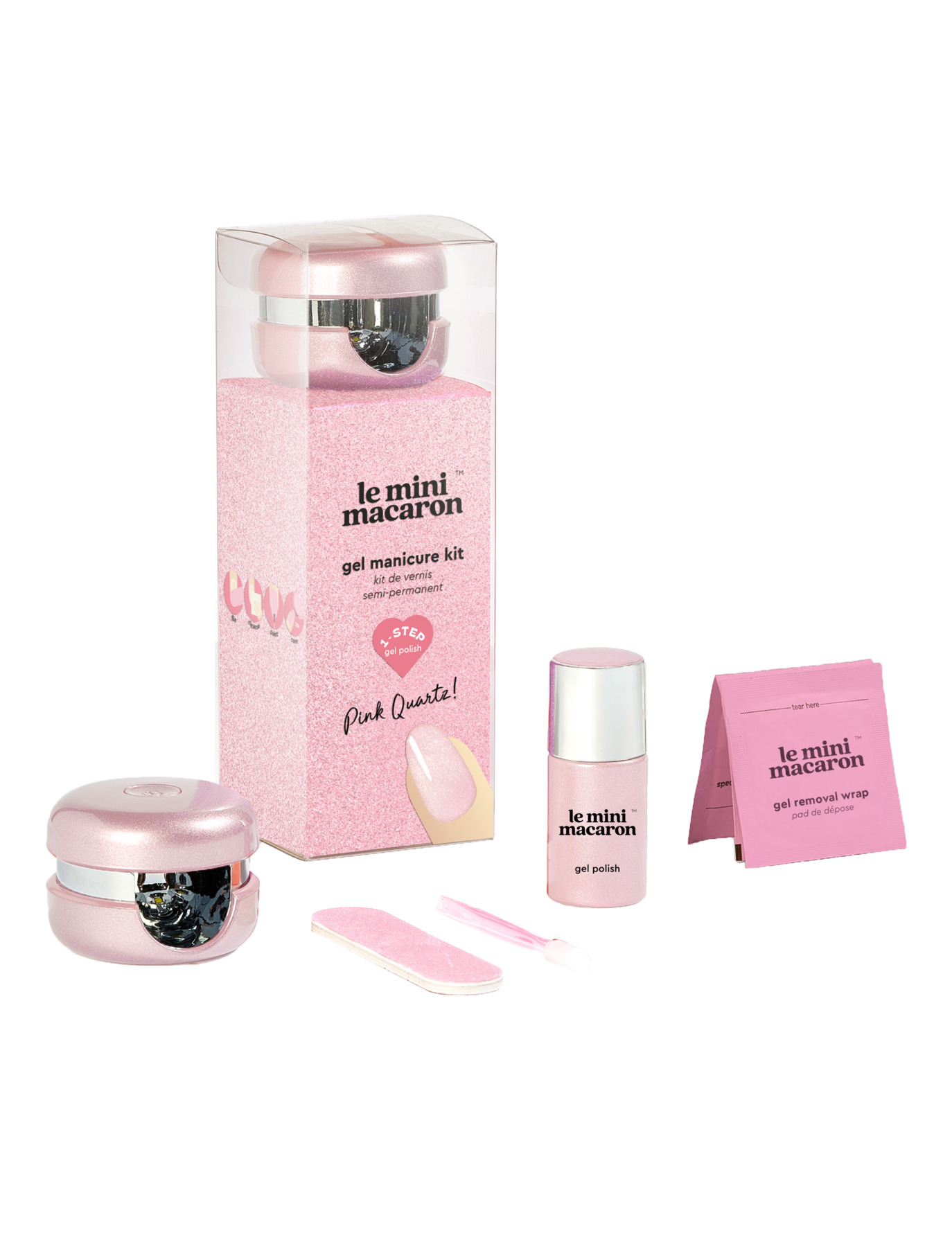 Køb Gel Manicure Kit Pink Quartz fra Le mini macaron - Matas