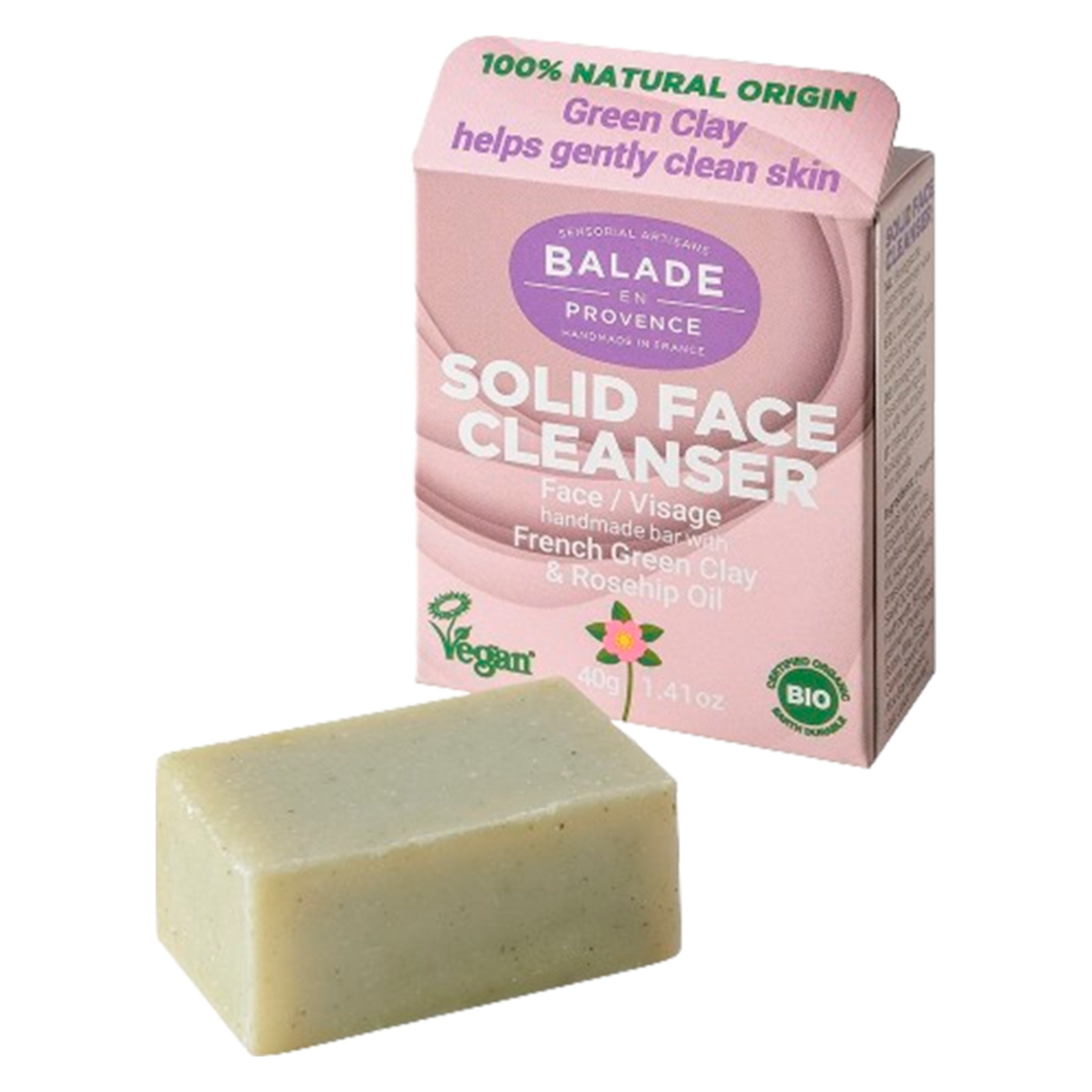 Køb Solid Facial Cleanser 40 g fra Balade en Provence - Matas