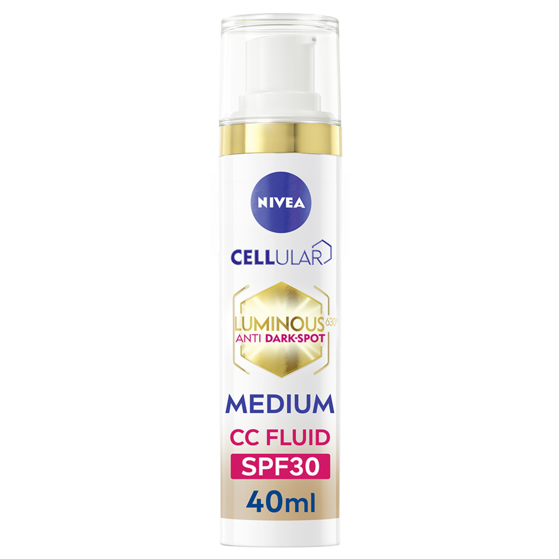 Køb Luminous630 CC Fluid SPF30 Medium, 40 ml fra NIVEA - Matas