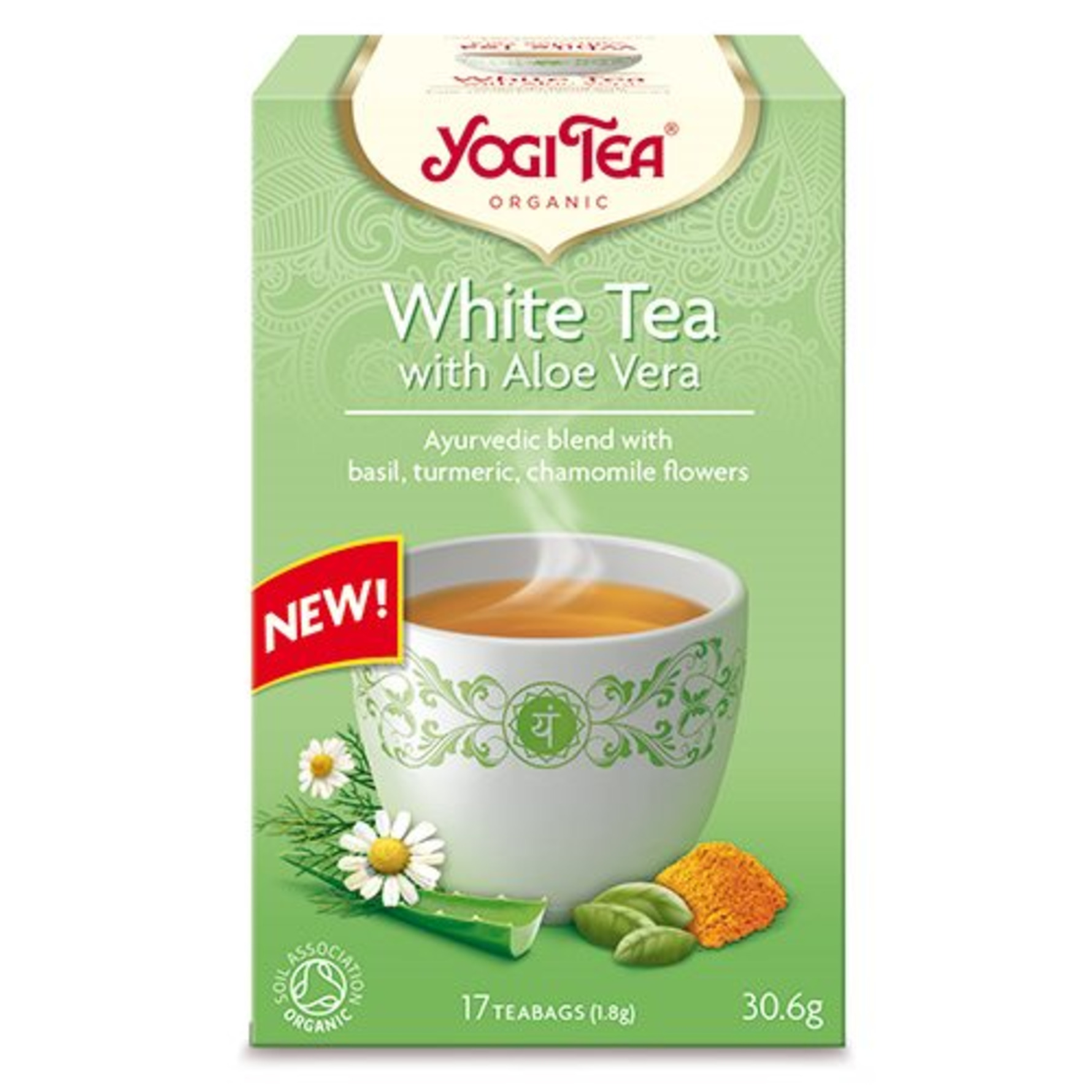Køb Yogi White Tea Aloe Vera Ø 17 breve fra Yogi - Matas
