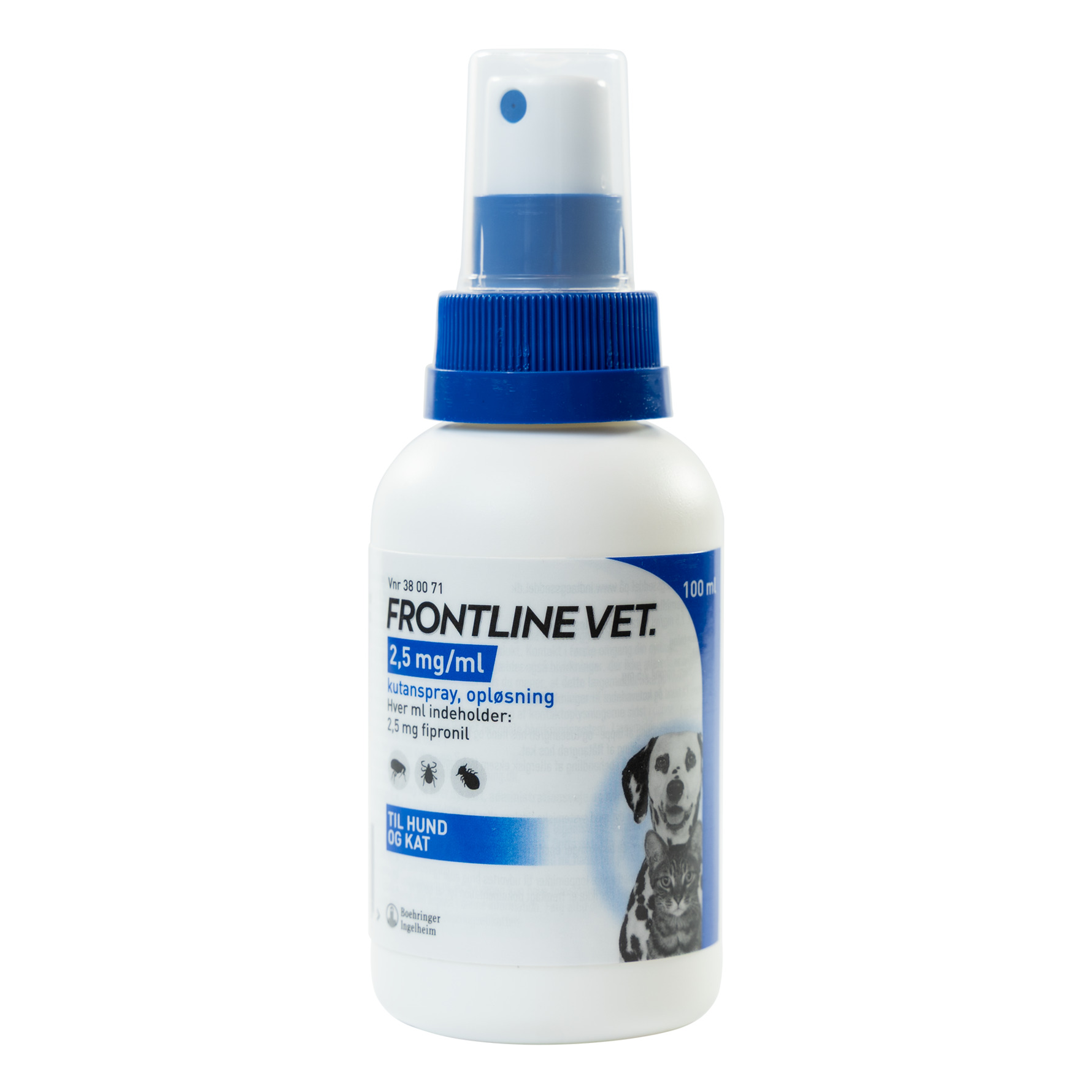 Køb Frontline Vet spray 2,5 mg/ml 100 ml fra Frontline - Matas