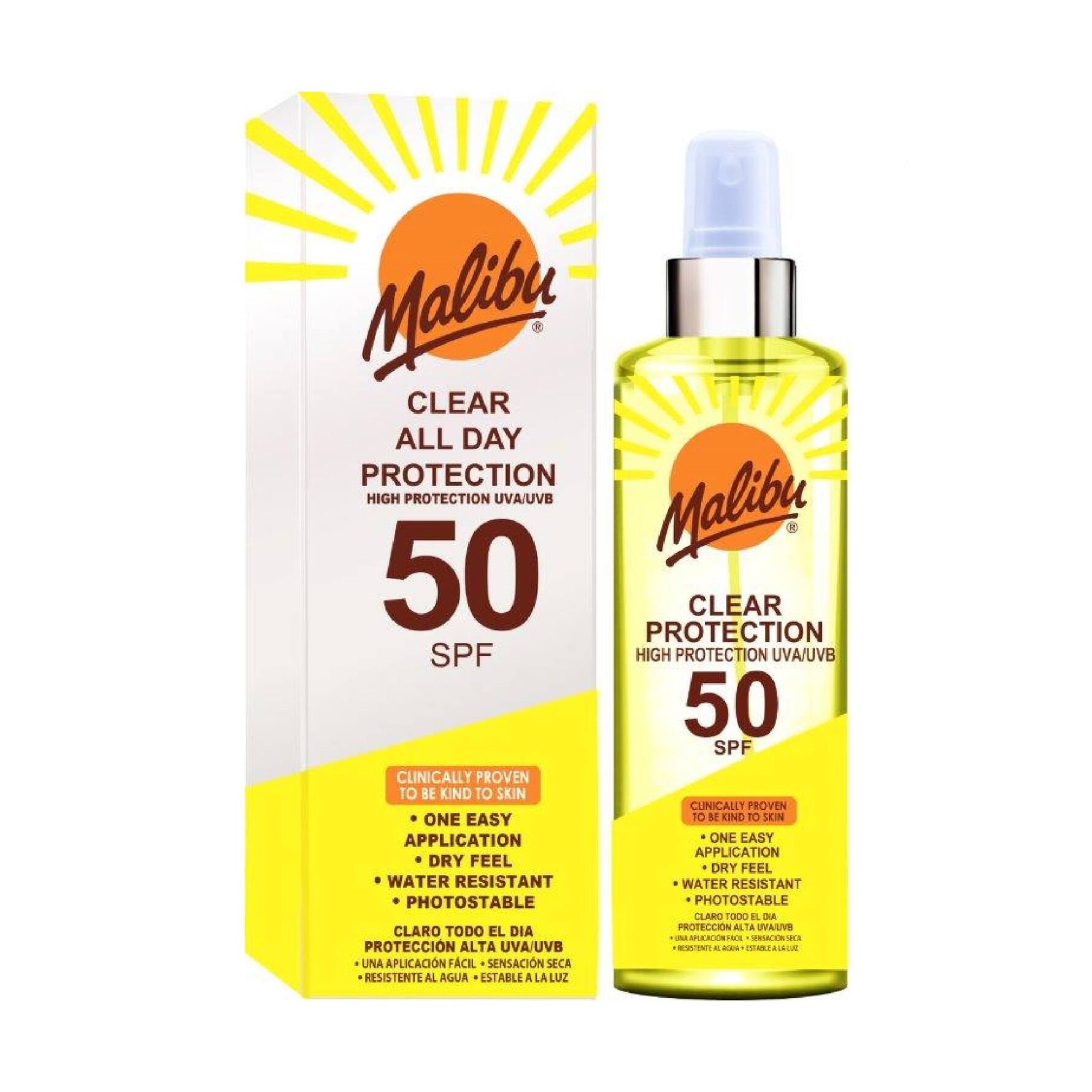 Køb SPF 50 Clear Spray Sunscreen, High Protection, Dry Feel, Water ...