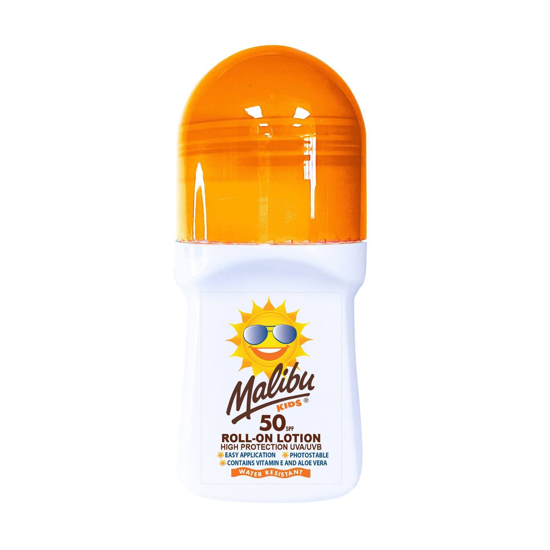 Køb SPF 50 Kids Roll On Lotion 50 ml fra Malibu - Matas