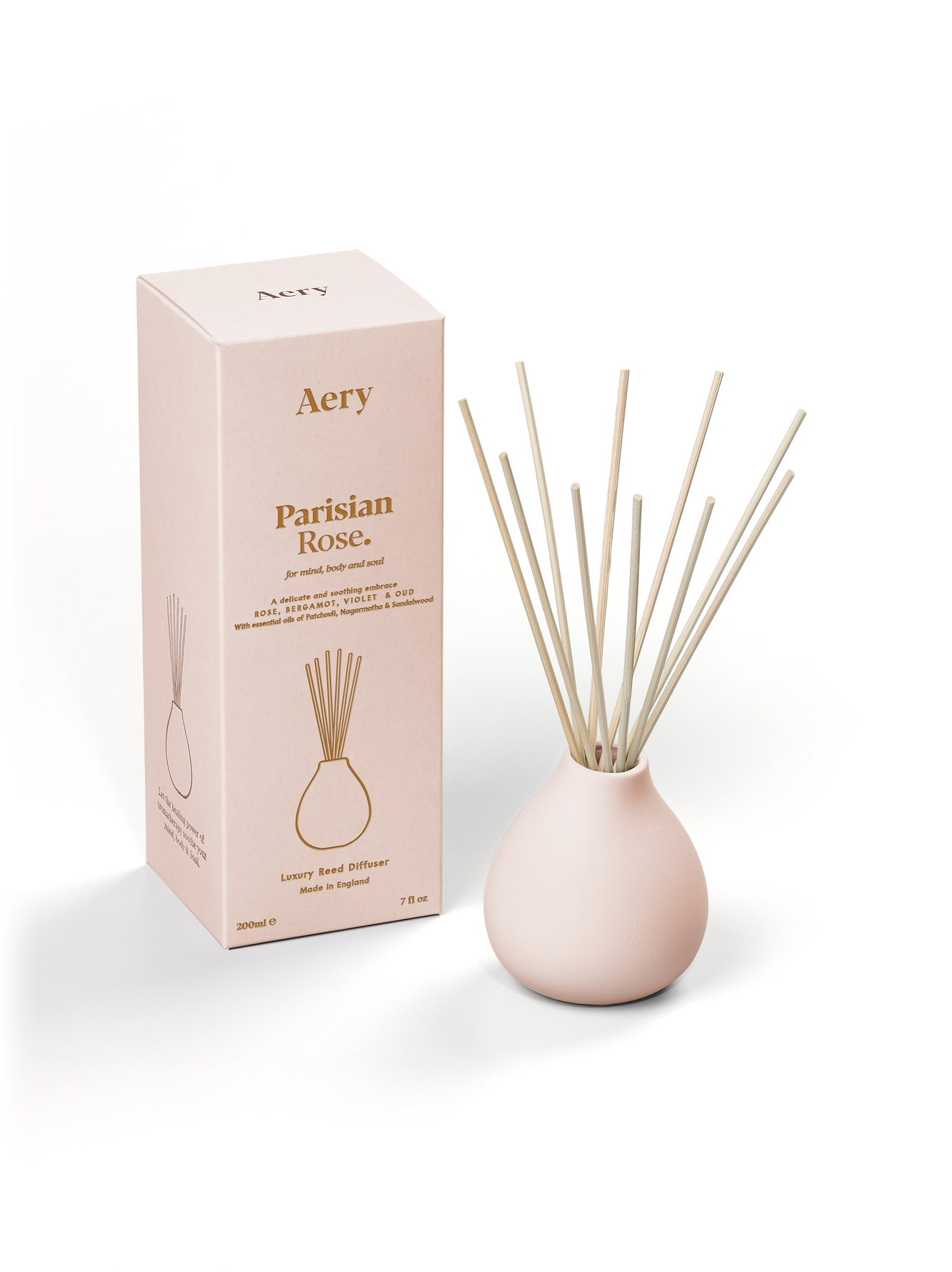 Køb Reed Diffuser Parisian Rose/200 ml fra Aery - Matas
