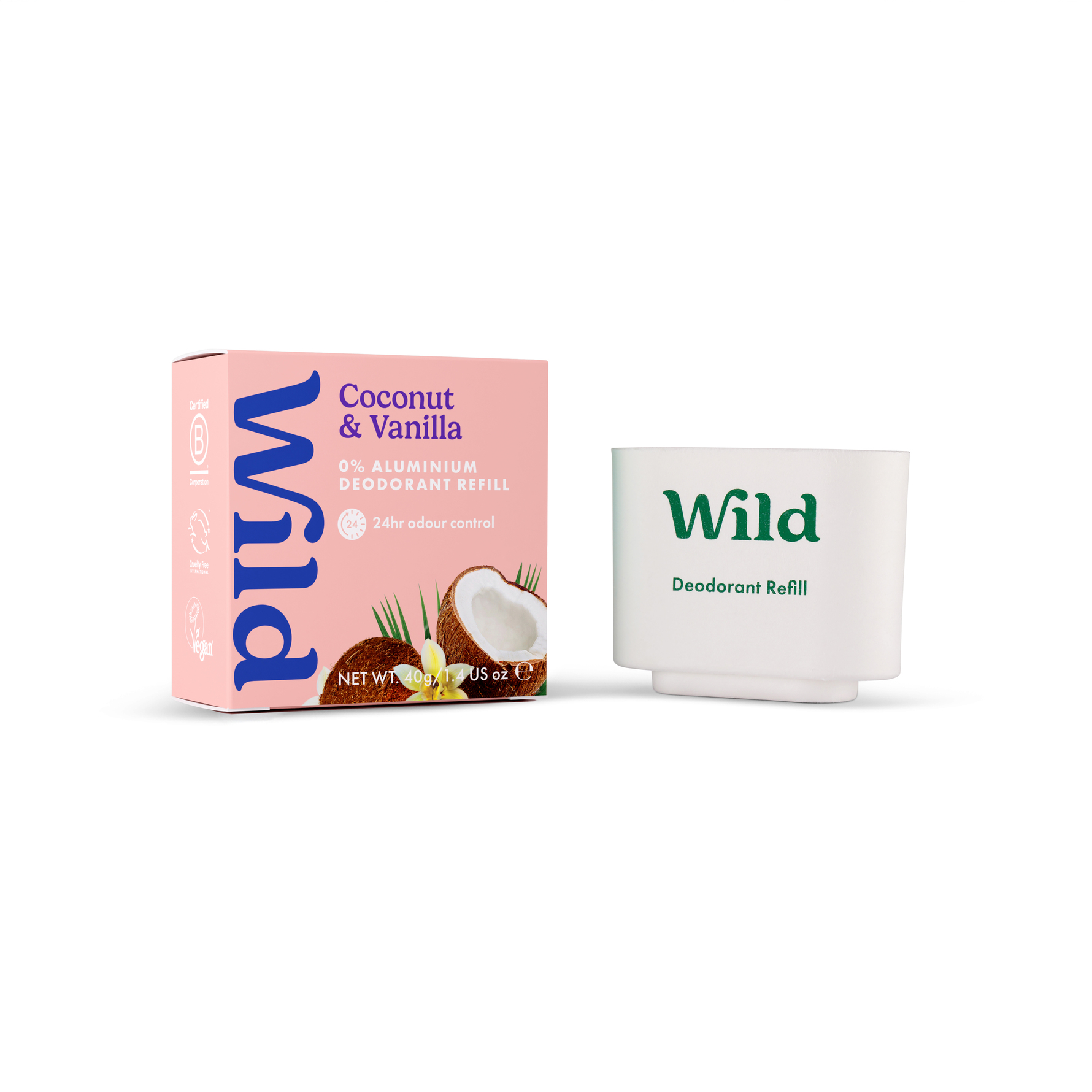 Køb Deodorant Refill Coconut Vanilla fra Wild - Matas