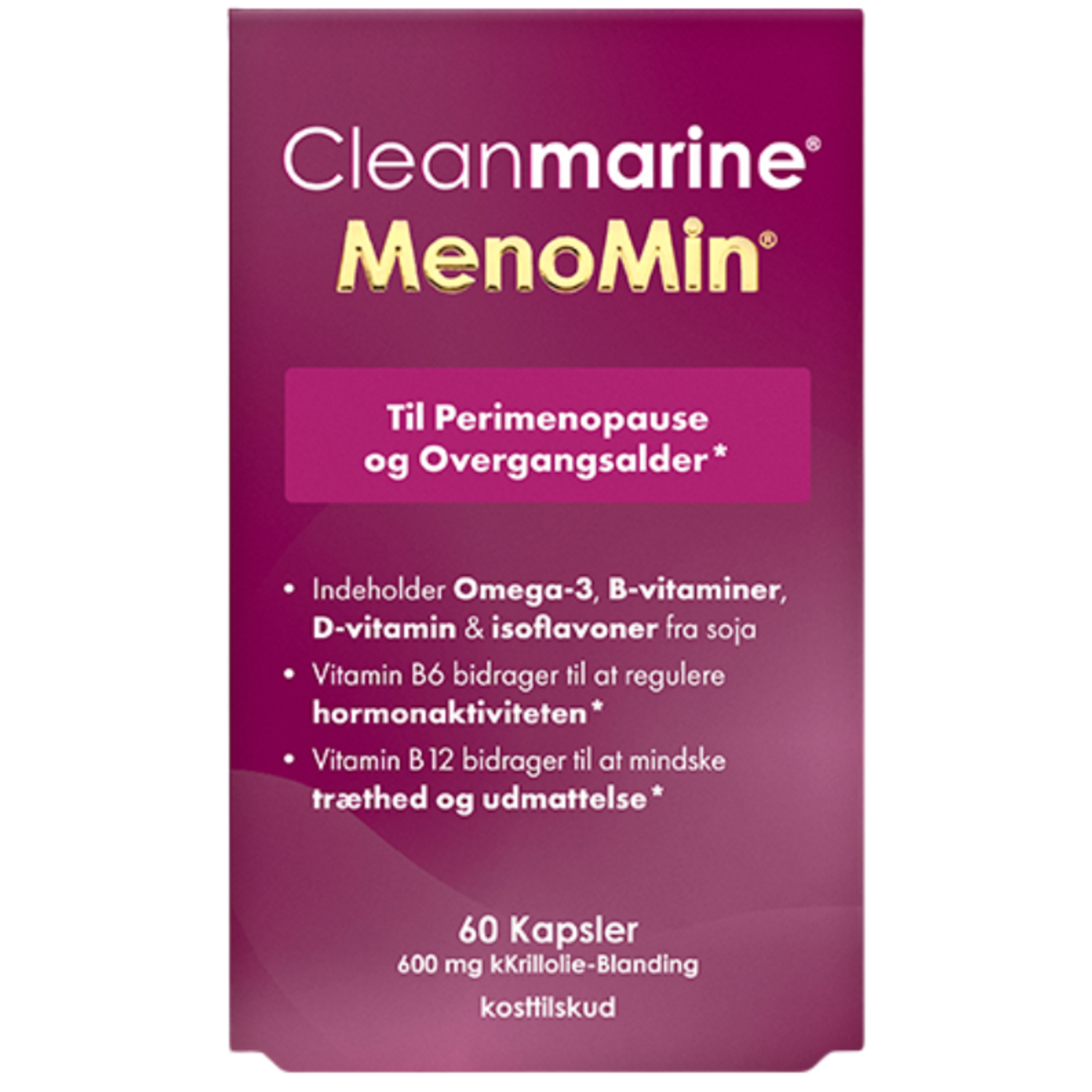 Køb MenoMin 60 kaps fra Cleanmarine - Matas