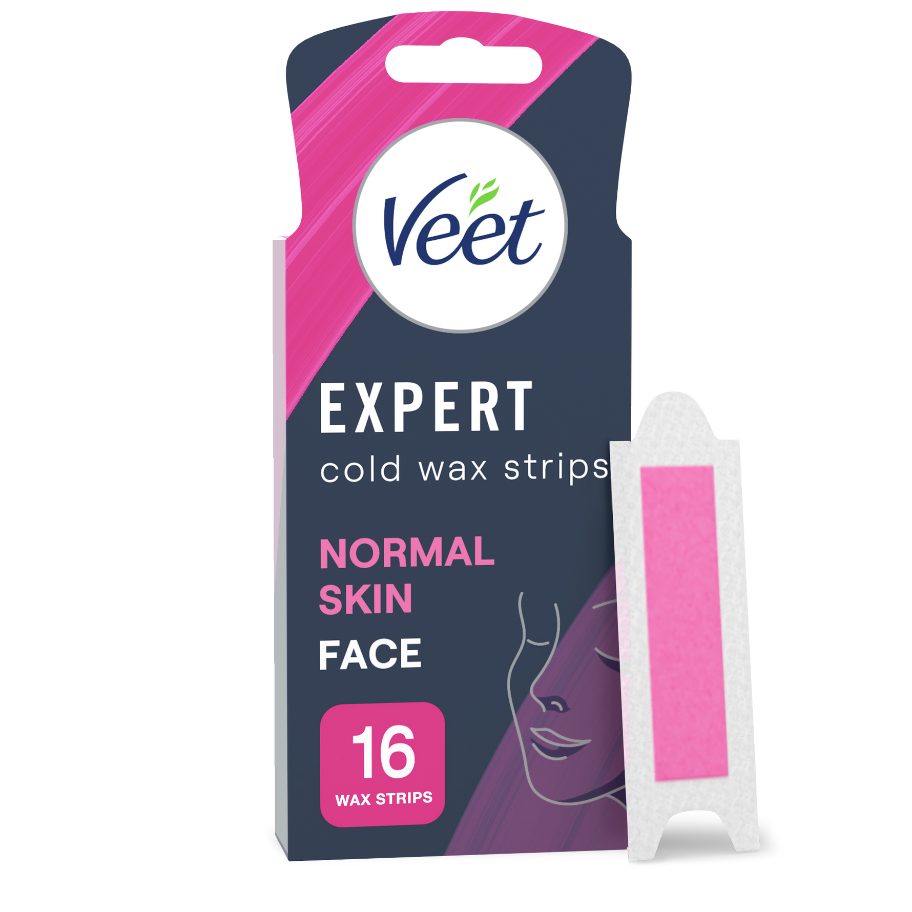 Køb Cold Wax Strips Face 16 stk fra Veet - Matas