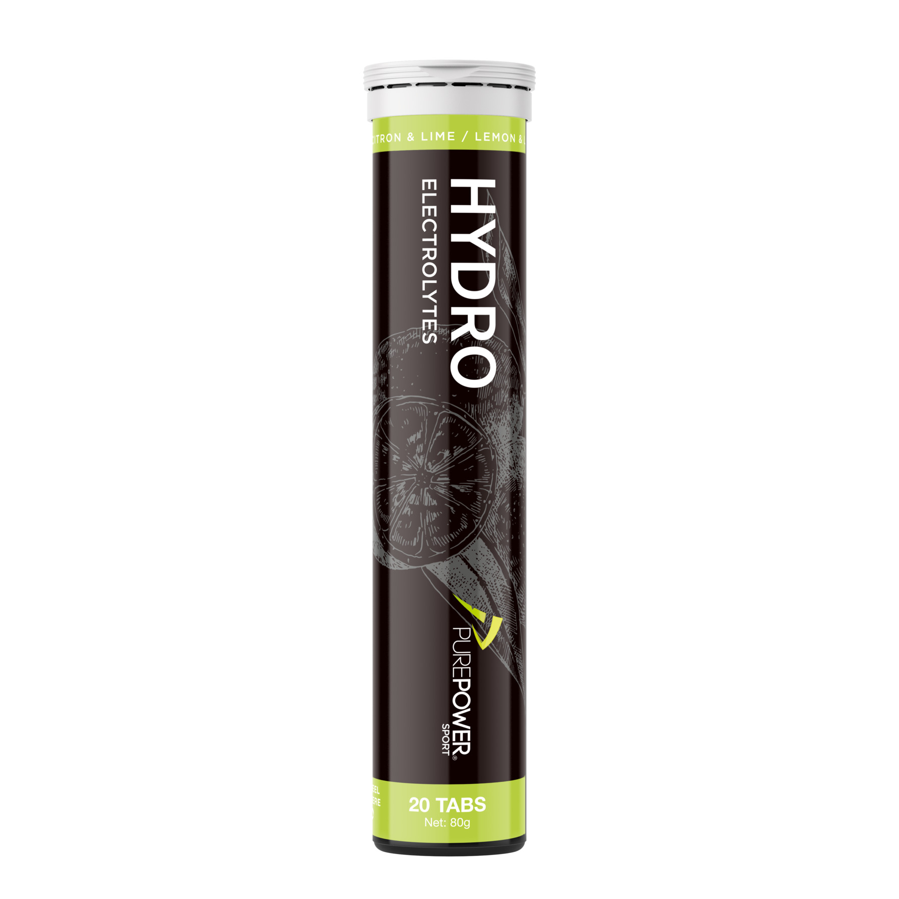 Køb Hydro tabs Citrus/Lime 20 stk fra PurePower - Matas