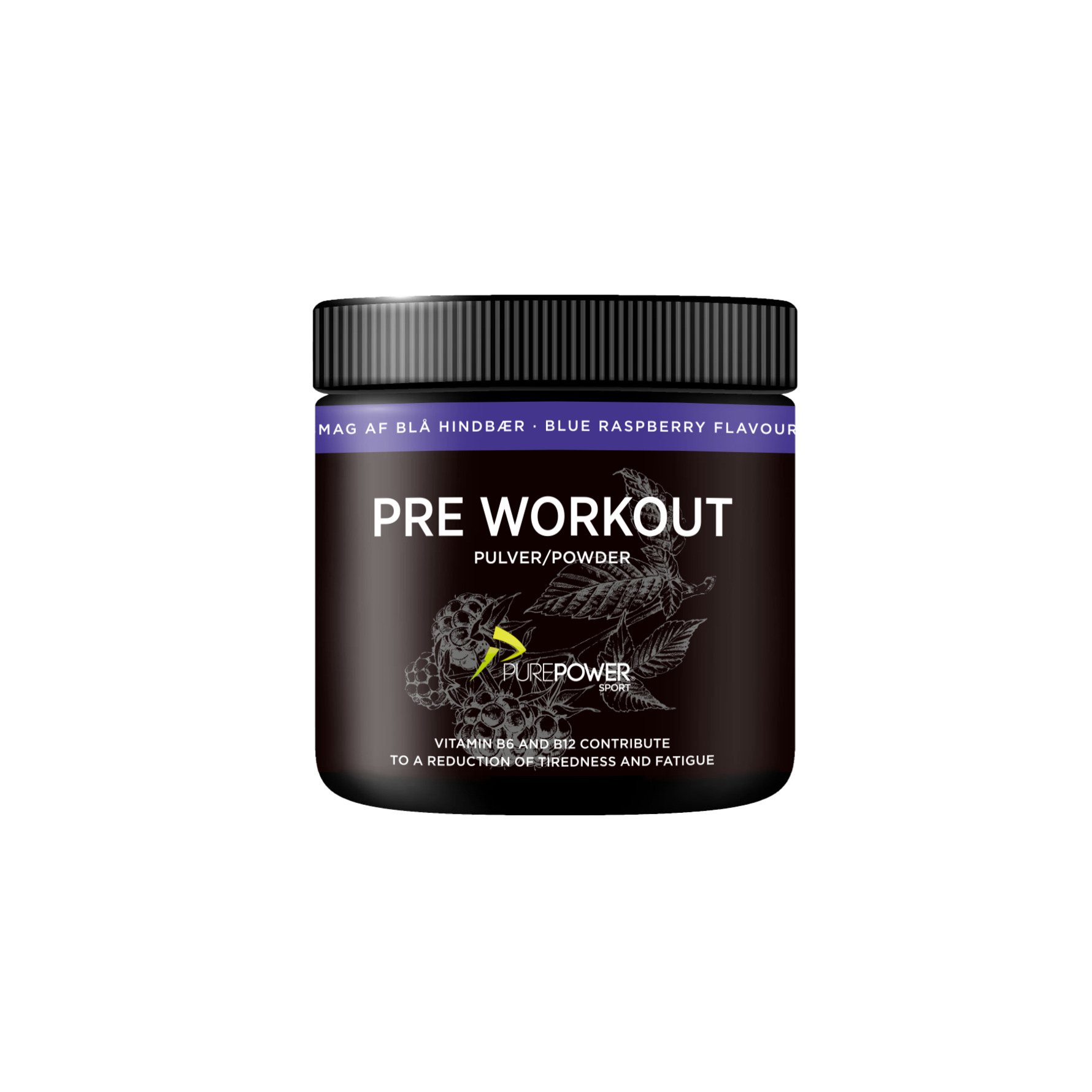 Køb Pre-Workout Blue Raspberry 300 g fra PurePower - Matas