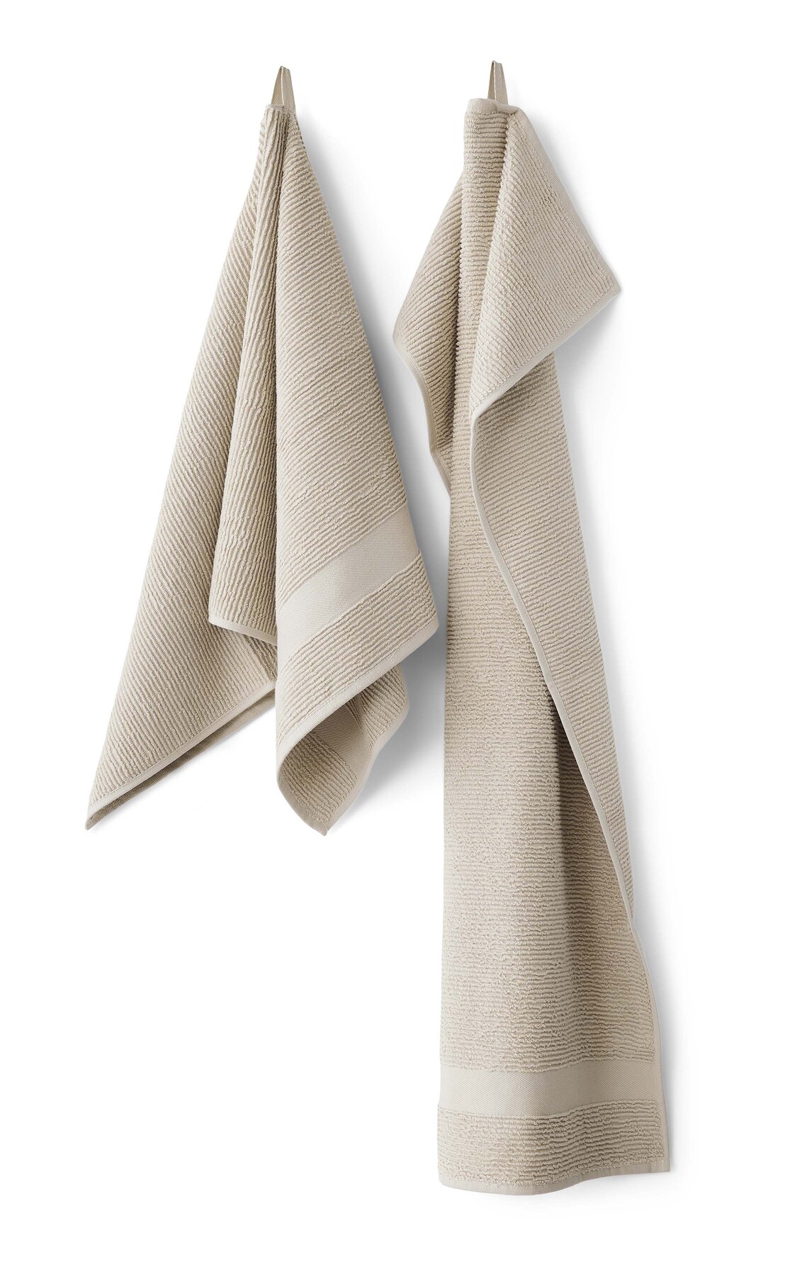 Køb Slow Towel 2-pak Linen 50x100 cm fra Compliments - Matas