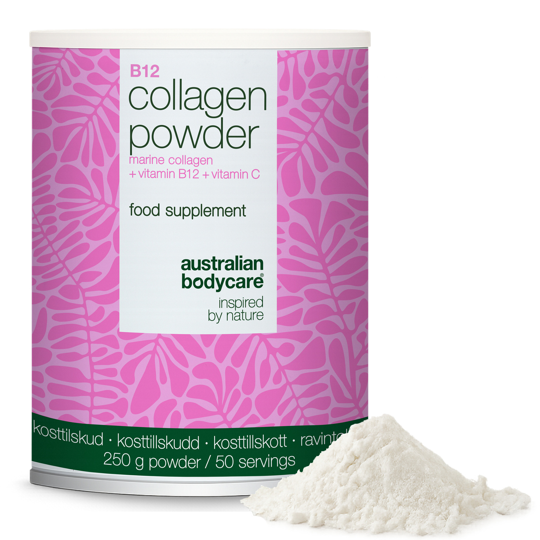 Køb Kollagenpulver + B12 vitamin og C vitamin 250 g fra Australian ...