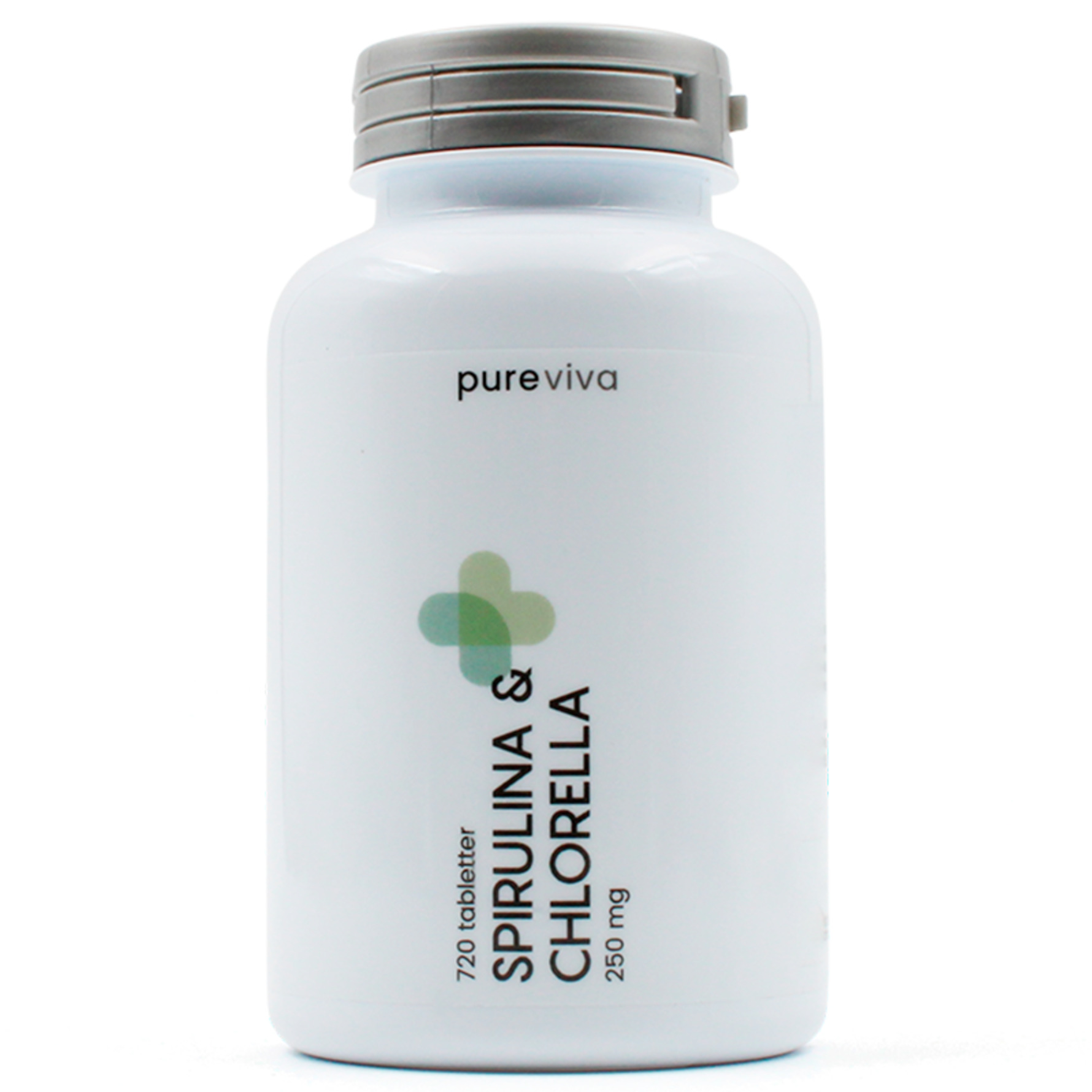 Køb Spirulina & Chlorella 250 mg 720 tabl. fra Pureviva - Matas