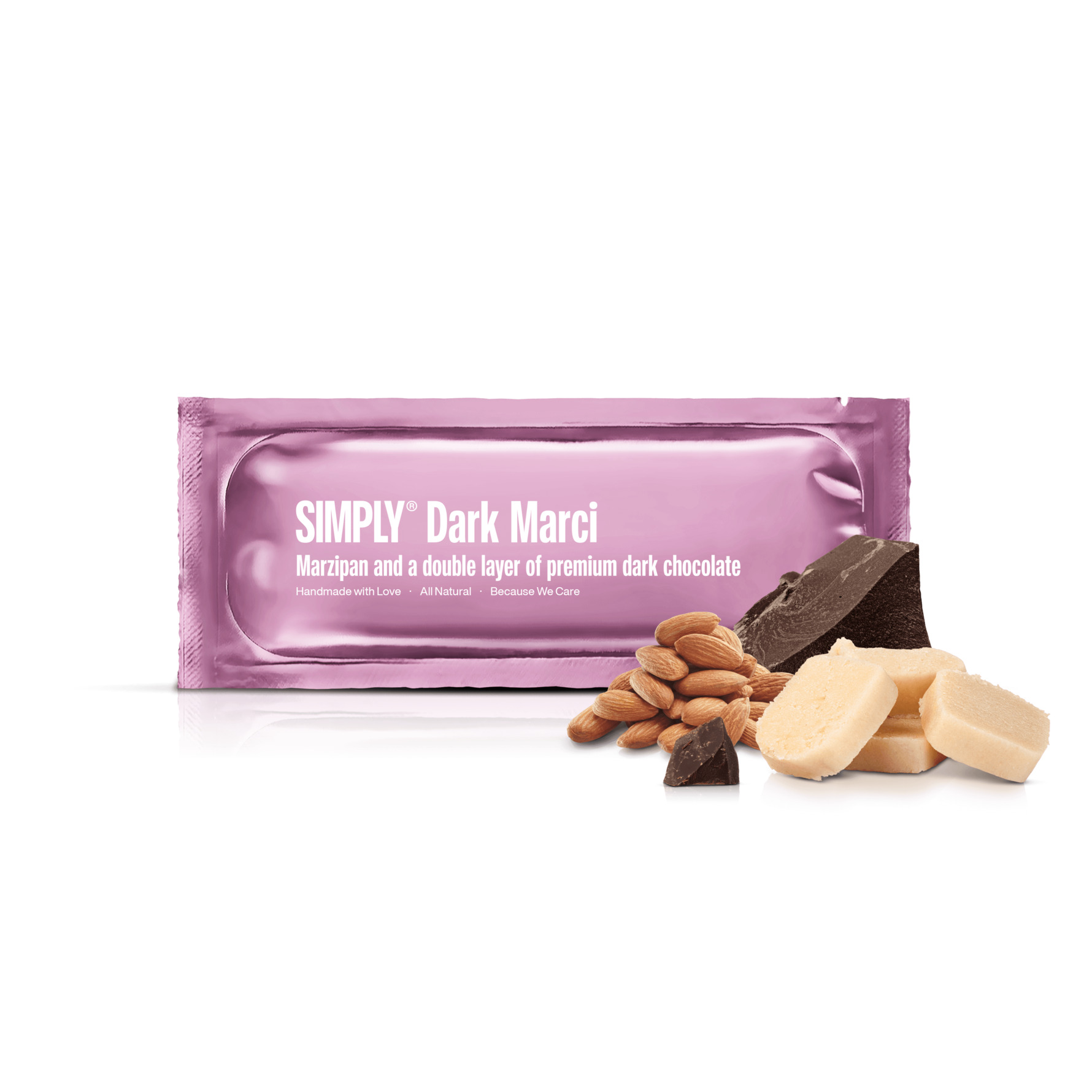 Køb Chokoladebar Dark Marci Marcipan 40 g fra Simply Chocolate - Matas