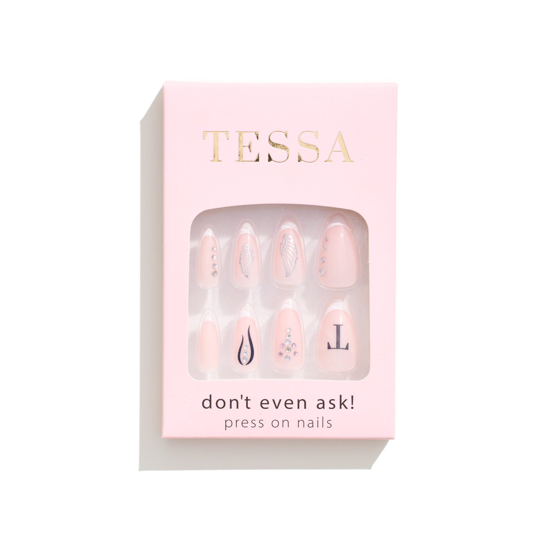 Køb Don't Even Ask Press On Nails 001 fra Tessa Beauty - Matas