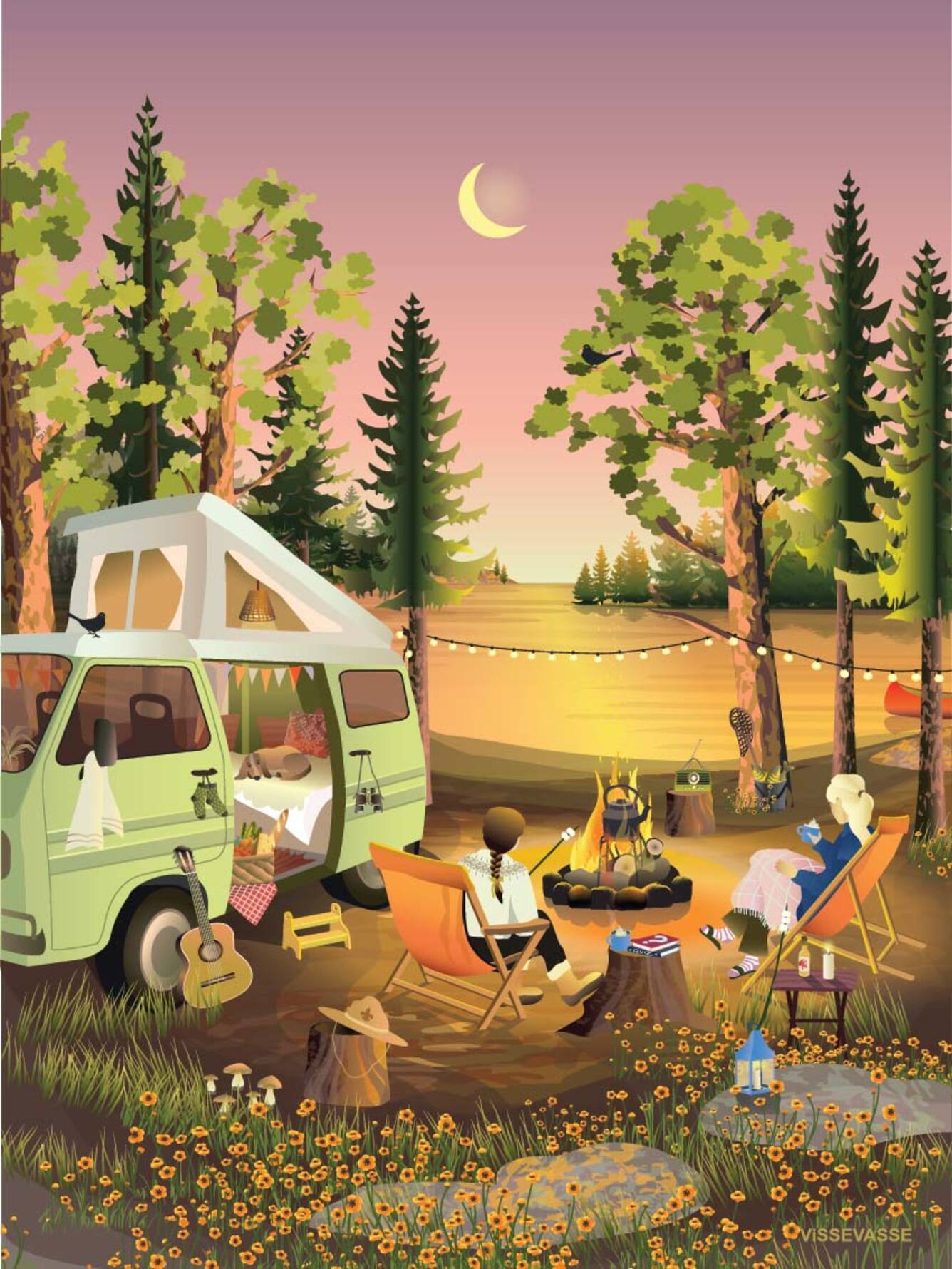 Køb Plakat Van Life 30x40 cm fra ViSSEVASSE - Matas