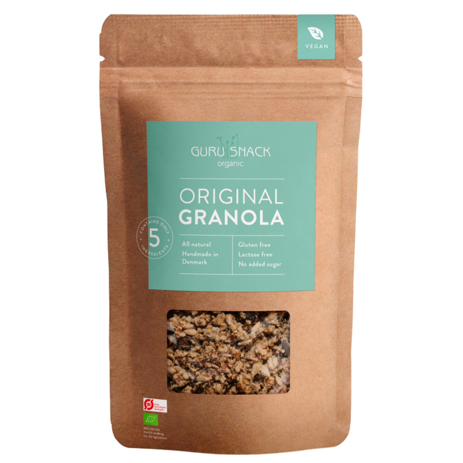 Køb Original Granola 350 g fra Guru Snack - Matas